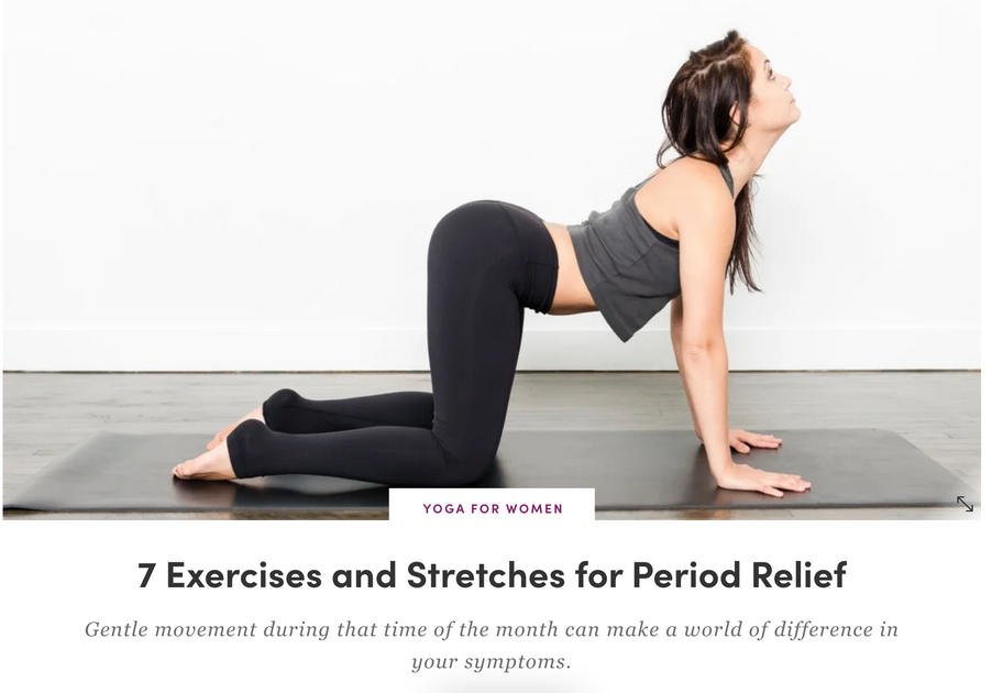 OXYGEN MAG: 7 Exercises & Stretches For Period Relief – MIMI YOGA